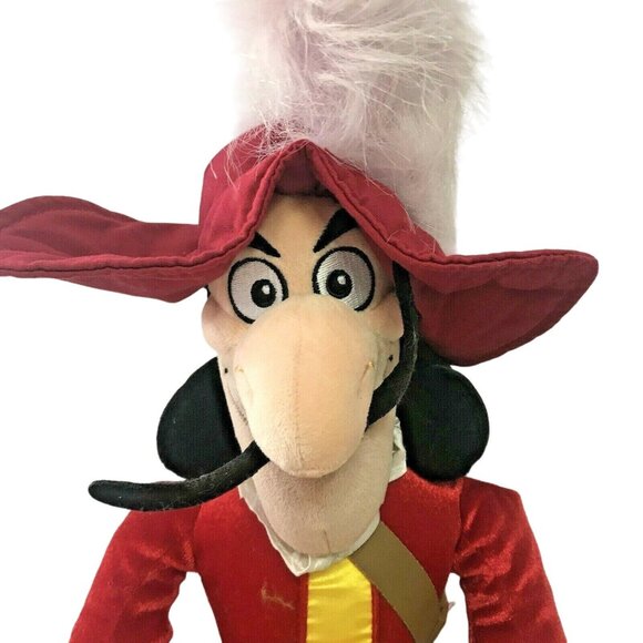 Disney | Toys | The Disney Store Captain Hook Peter Pan 2 Plush Pirate ...